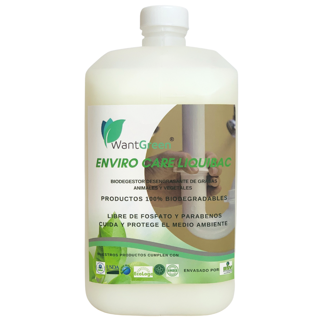 ENVIRO CARE LIQUIBAC BIODIGESTOR DESENGRASANTE 5 lts. | WantGreen